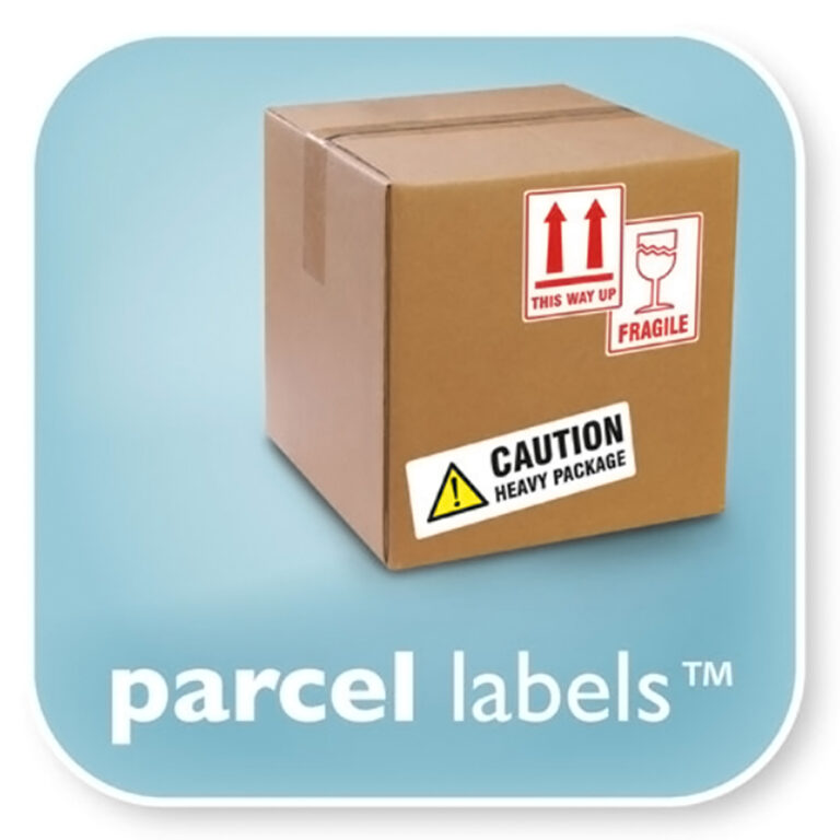 Parcel Warning Labels Printed Fragile, Heavy Or Delicate Etc