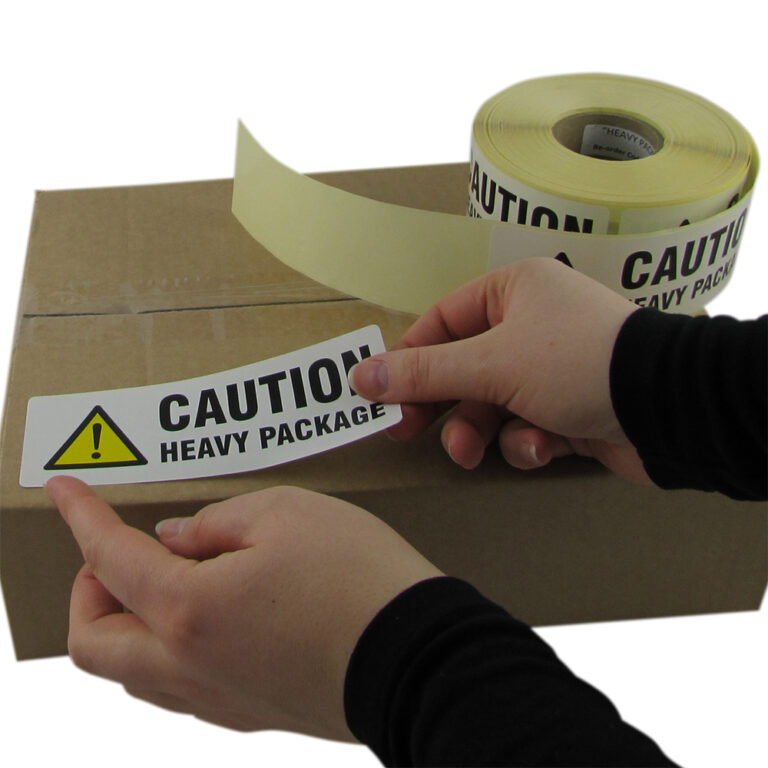 Parcel Warning Labels Printed Fragile, Heavy Or Delicate Etc