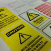 Parcel Warning Labels Printed Fragile, Heavy Or Delicate Etc
